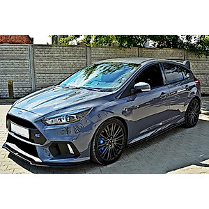 Front Bumper Lip Spoiler V4 Compatible with Ford Focus 3 RS (2015 -) Maxton Design Splitter