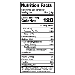 Sprout Organics, PB & Yayz Toddler Snack Bars, Peanut Butter & Banana, 5 Individual Bars 1.02 oz Each (6-boxes)