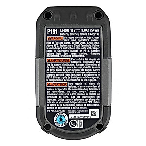 (2) Ryobi One+ 18v Lithium Plus HP Batteries 3Ah Li-Ion P191