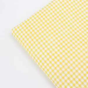 7Pcs 20" x 20" Cotton Fabric DIY Making Supplies Quilting Patchwork Fabric Fat Quarter Bundles DIY for Quilting Patchwork Cushions Cotton Fabric for Patchwork (20" x 20", Orange)