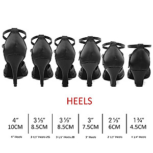 DKZSYIM Women's Satin Latin Dance Shoes Close Toe Ballroom Performance Dancing Shoes,YCL189-Black-7.5,US 9