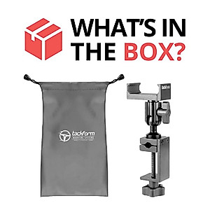 Tackform Enduro Golf Cart Mount for Phone and SkyCaddie SX400 [Enduro Series] - Rock Solid All-Metal Holder for Phones and GPS up to 3.4" Wide. Industrial Spring Grip.