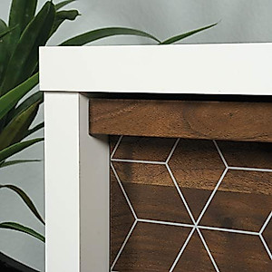 Sauder Harvey Park Dresser, L: 60.71" x W: 17.48" x H: 31.06", Soft White finish