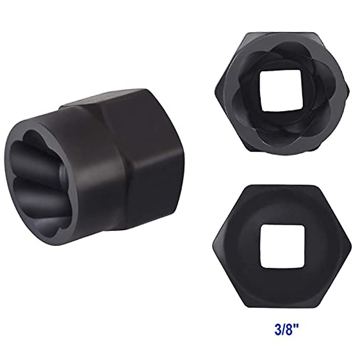 13Piece Multifunctional Impact Bolt Nut Remover Set Nut Extractor Socket Bolt Remover Tool With Storage Box 6.35-19mm Bolt Nut Screw Remover