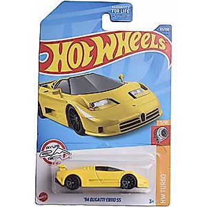 Hot Wheels '94 Bugatti EB110 SS, Turbo 5/10, Yellow