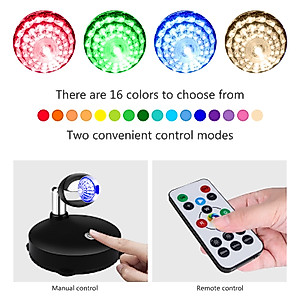 LEASTYLE Spotlight Battery Operated Spot Light Up Lights Indoor Mini Accent Lights Dimmable Art Lights LED Spotlights Wall Light for Christmas, Halloween Pumpkin