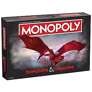 Monopoly Dungeons & Dragons | Collectible Monopoly Featuring Familiar Locations and Iconic Monsters from The D&D Universe, 2-6 Players