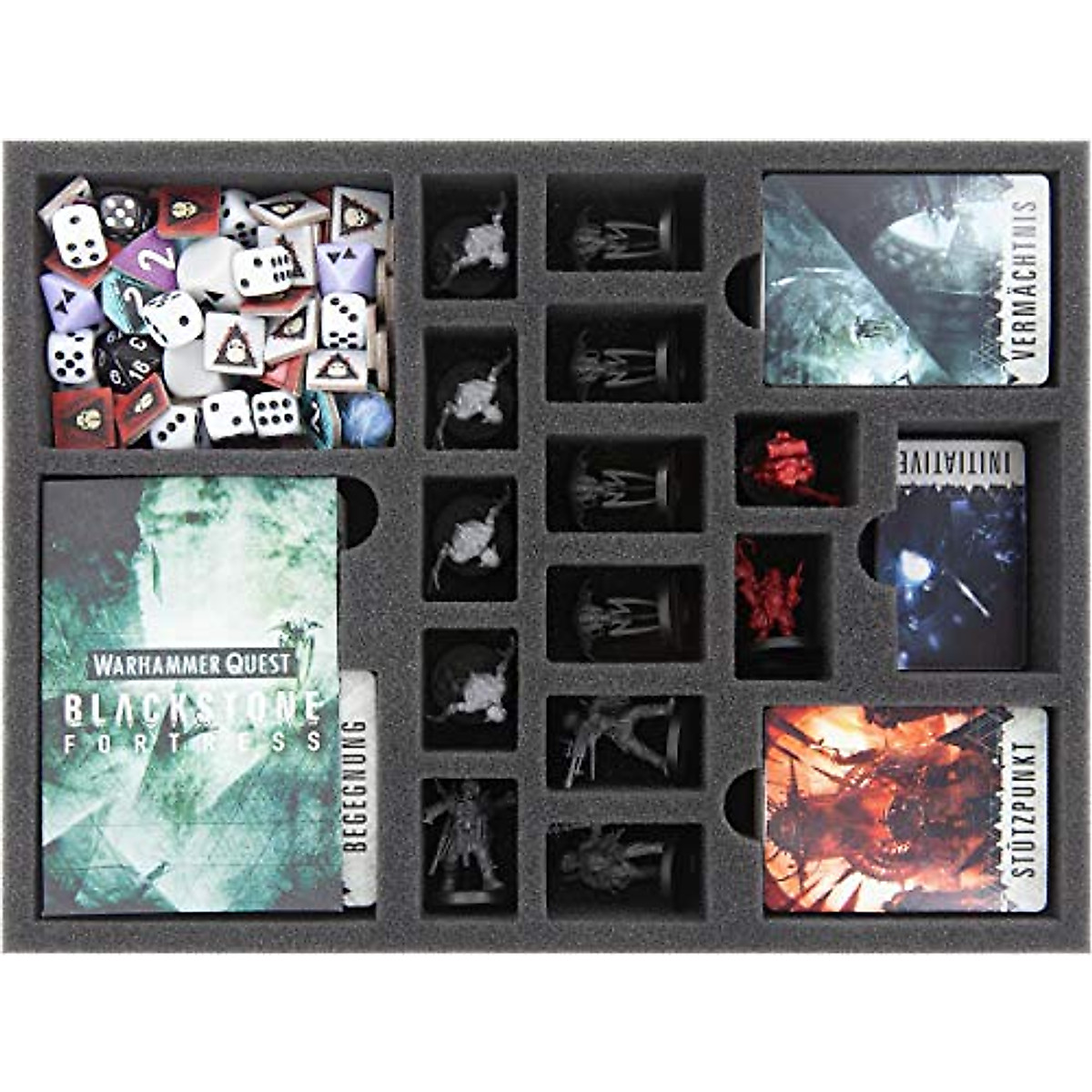 Feldherr Foam Tray Set Compatible with Warhammer Quest: Blackstone Fortress Board Game Box