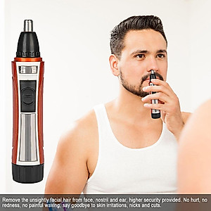 Electric Nose & Ear Hair Trimmer, Electric Nose Ear Face Hair Removal Epilator Men Clipper Facial Hair Cleaner Tool