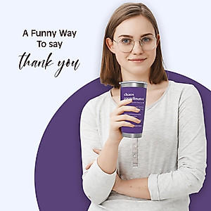 Chaos Coordinator Gifts for Women, Thank You Gifts for Women, Boss Lady Gifts for Women, Gifts for Boss, Teacher, Coworker, Tumbler, Cup 20oz Purple
