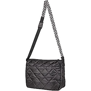 KAVU Uptown Puff Crossbody Bag Purse for Travel, Hiking - Black