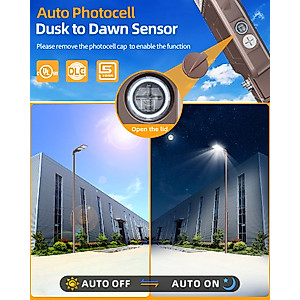 ADUB LED Parking Lot Light 320W 250W 200W Wattage Adjustable, LED Parking Lot Light, LED Shoebox Light 5700K 5000K 4500K