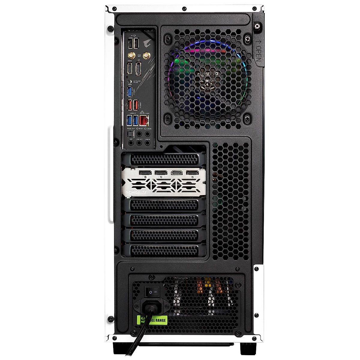 Periphio Nova Prebuilt Gaming PC - Liquid Cooled PC | AMD Ryzen 5 5600X CPU (4.6GHz Turbo) | Radeon RX 6600 GPU (8GB) | 1TB NVMe SSD M.2 | 16GB DDR4 RAM | Gaming Desktop Computer | WiFi + BT