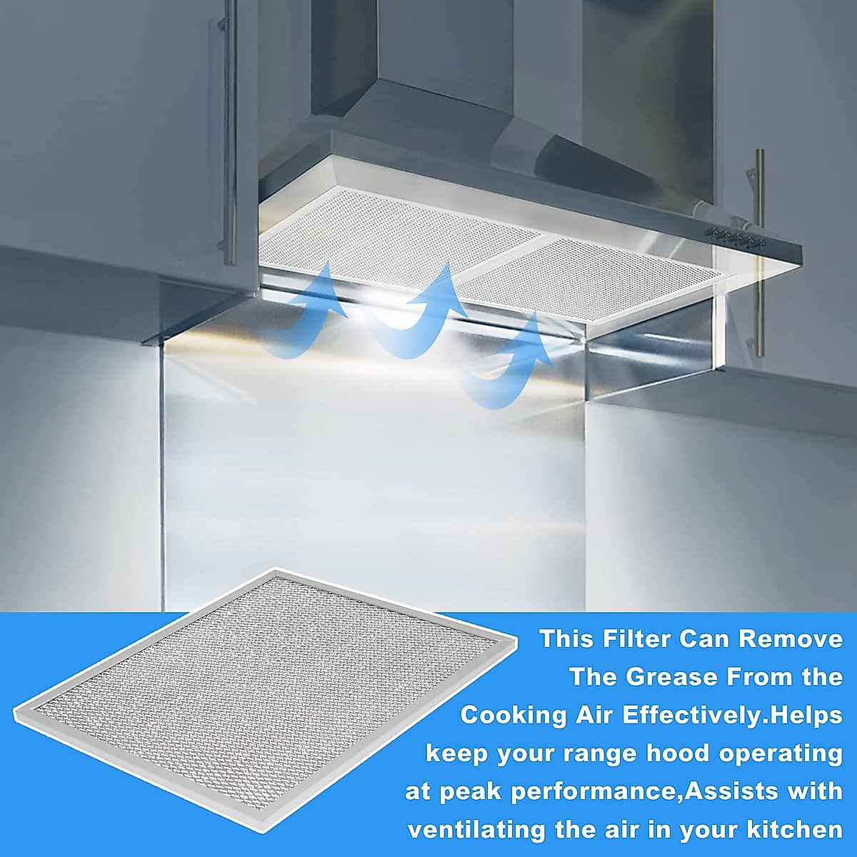 Range Hood Filter Replacement for Broan Model BPS1FA30, 99010299-11-3/4" X 14-1/4" X 3/8" for NuTone Allure WS1 QS2 and Broan QS1 30" Range Hoods (2-Pack)