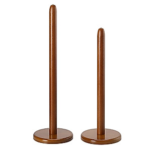 ARTOWELL Accessory Replacement Spindles, Exclusively Compatible with Artowell Brand Dual-Axle Yarn Holder ASIN:B0CKS1TSV6 (One Long and One Short Set，Walnut-Colored Finish)