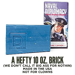 Duke Cannon Supply Co. Big Ass Brick of Soap Bar for Men WWII Collection (Naval Diplomacy, Accomplishment, Victory, Productivity)Variety-Pack- Extra Large, Masculine Scents, 10 oz (Variety 4 Pack)