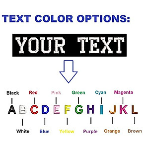 Custom Embroidery Name Patches 3.5W x 2H, 2PCS Personalized Military Number Tag, Velcro or Iron On Tactical Badges For Clothing Backpacks Vest (Black)