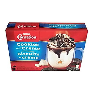 Nestle Carnation Cookies and Creme Hot Chocolate Mix, 7 x 25g/0.9 oz. Sachets (Imported from Canada)