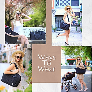 Diaper Bag Tote Baby Nappy Changing Bag Multifunction Large Baby Travel Handbag for Mom (Olive)