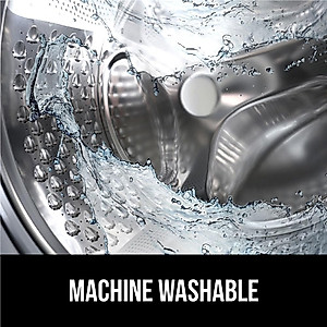 Gorilla Grip Thick Memory Foam Bath Rugs, Soft Absorbent Velvet Bathroom Mats, Durable Dots on Underside, Machine Washable Bathmat, Carpet Rug Room Decor for Shower Floor, 24x17 Mat, White