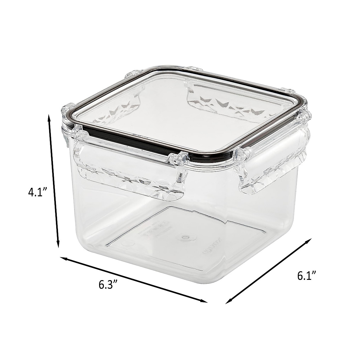 gotman Airtight Food Storage Container With Lid (47.3oz) BPA-Free | Meal Prep | Microwave, Freezer and Dishwasher Safe Leak-Proof | Kitchen Fridge Organizer Boxes | lids airtight sealing