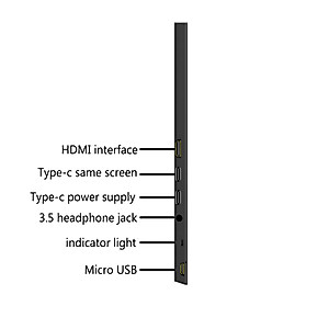 Portable Monitor, 15.6" Full HD IPS Dual Monitor for Laptops, USB C/USB A Plug and Play Portable Display