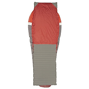 Sierra Designs Backcountry Bed 20 Degree Sleeping Bag with 650 Fill Dridown - Lightweight Zipperless Down Sleeping Bag for Camping & Backpacking -Men, Women & 2 Person