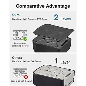 Puroma Key Lock Box Combination Lockbox Wall-Mounted Key Storage Box for House Keys, Resettable Code Safe Security Lock Box for Home, Office, Garage, Apartment Spare Key Storage (1 Pack, Grey)