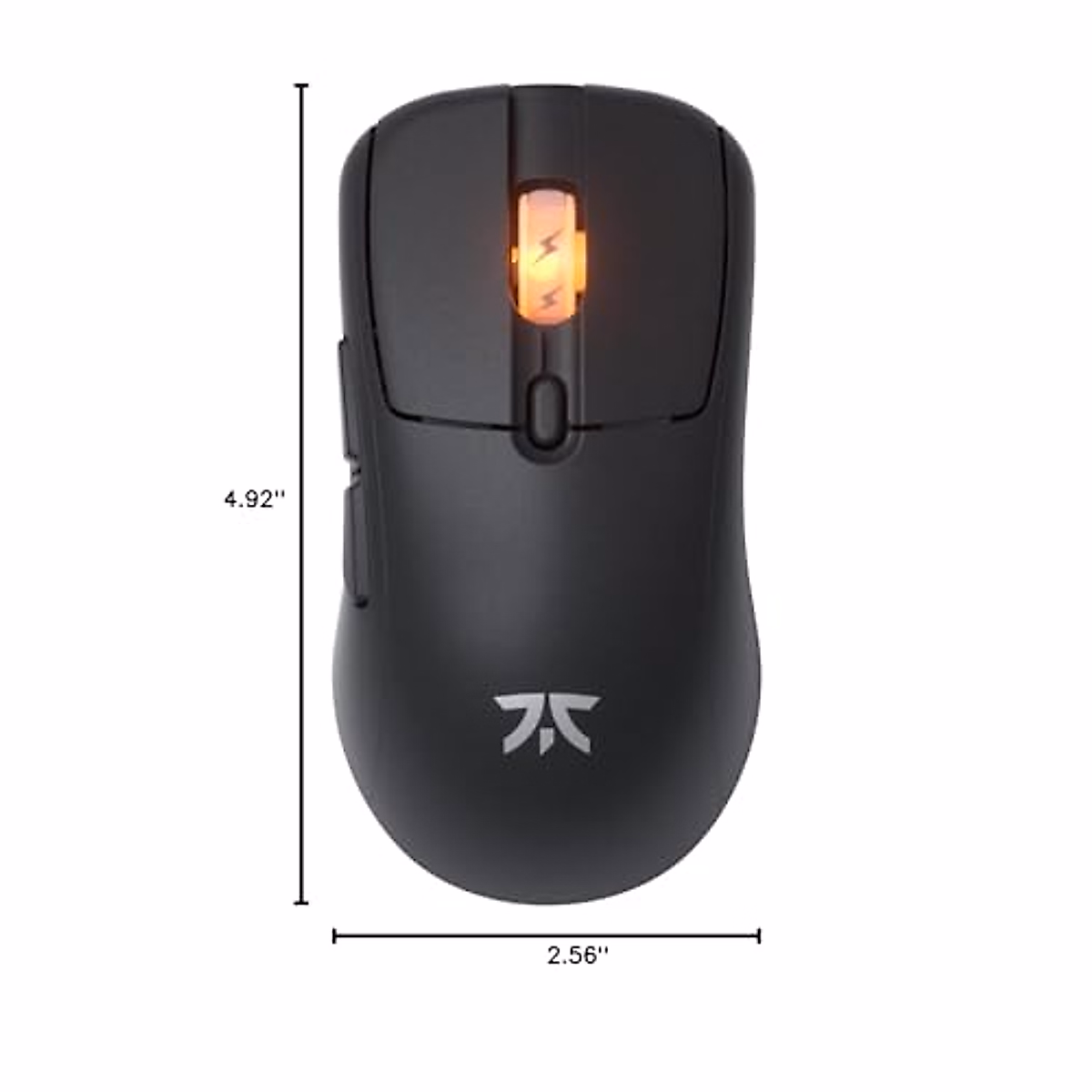 Fnatic Bolt Black Wireless Gaming Mouse - Pixart 3370 Sensor, 69g, WiFi & Bluetooth Battery Life 110-210h, USB-C Charging, Kailh GM 8.0 Switches, 4 Profiles & DPI Stages, Virgin PTFE Skates (Windows)