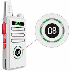 WLN KD-C1 KD-C1plus Mini Handhel Porable Two Way Radio UHF Transceiver Walkie Talkie with Dock Charger White