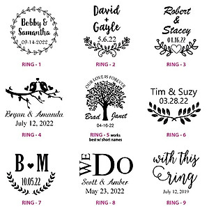 Personalized Wedding Ring Box, Wooden Ring Box, Ring Bearer Box, Wedding Ring Holder, Custom Ring Box, Engagement Ring Box