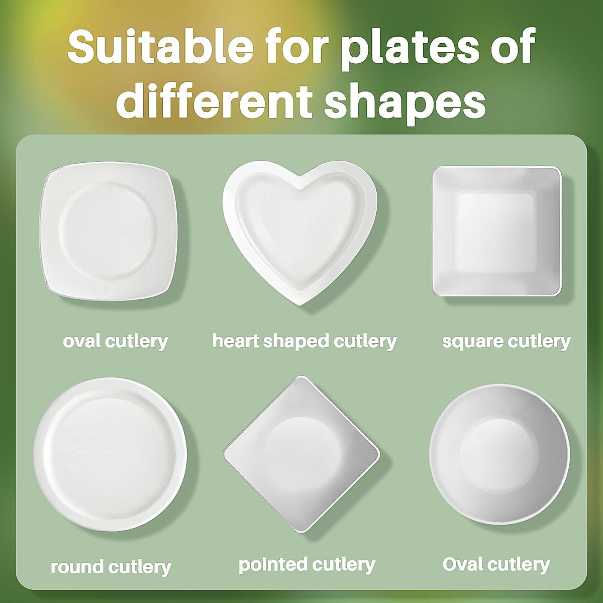 Sukh 100PCS Bowl Covers Reusable - Thickend&Sturdy Plastic Bowl Cover Elastic Food Covers Stretch Reusable Disposable Food Storage Fresh Keeping Bags Outdoor to Keep Dust Away Outdoor Party Supplies