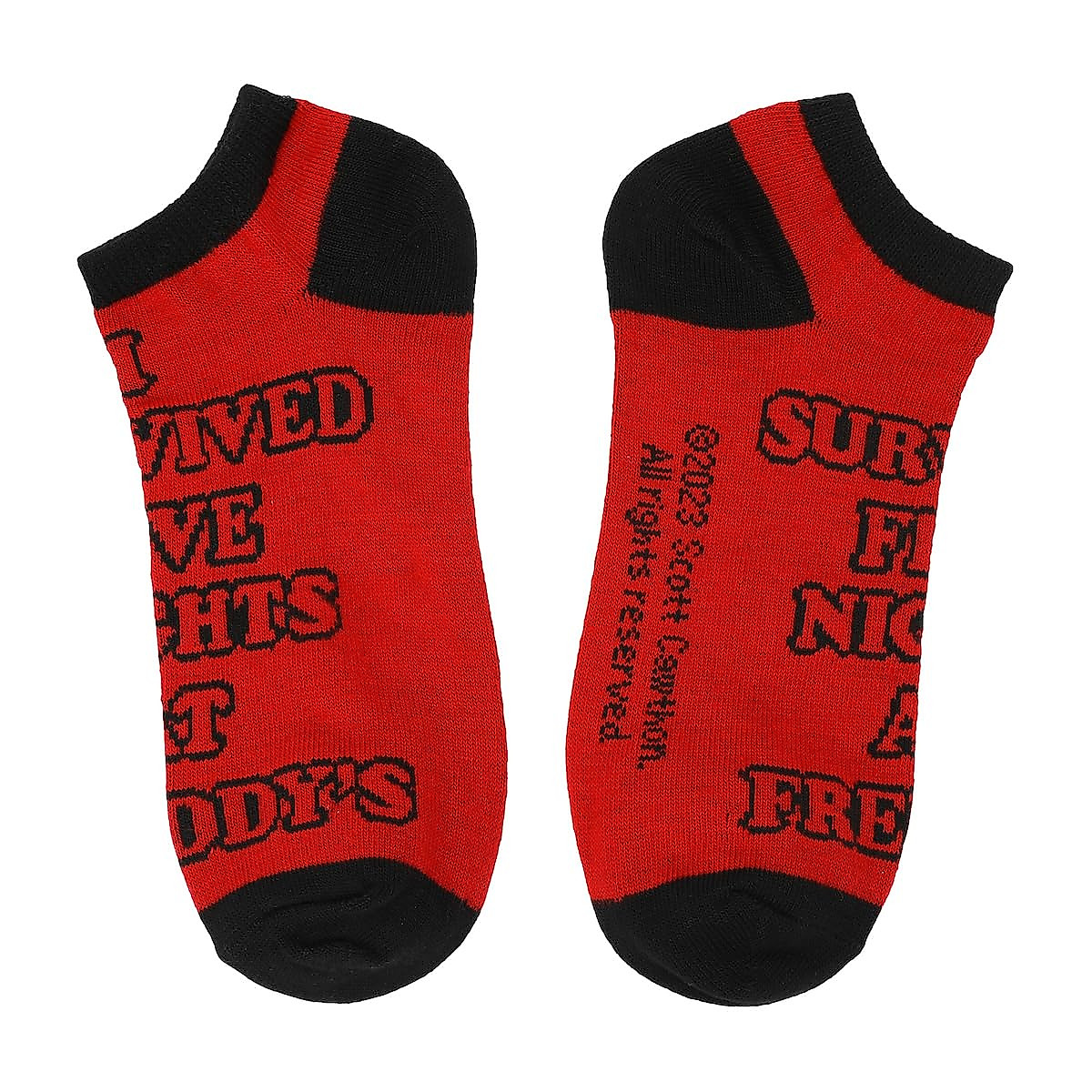 Bioworld Five Nights At Freddy's Menacing Characters Adult 5-Pair Ankle Socks