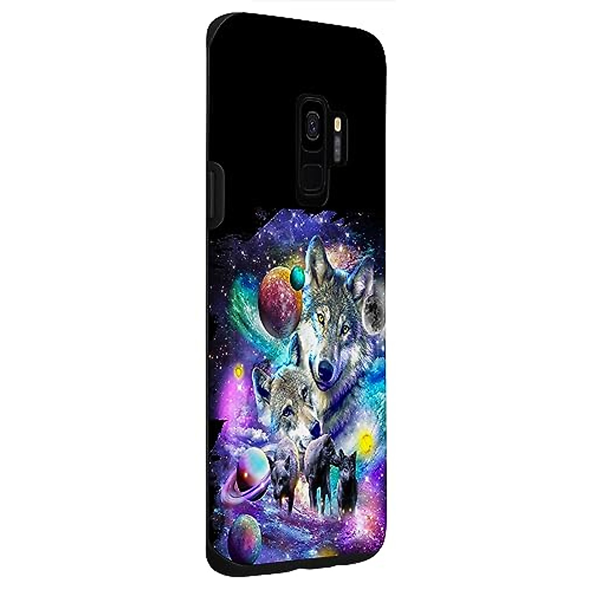 Galaxy S9 Cosmic Space Wolf, Wolves Family Howling, Galactic Howl Case