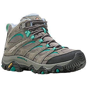 Merrell Women's J035850 Moab 3 MID WP Waterproof Hiking Shoe, Granite/Marine, 7.5 M