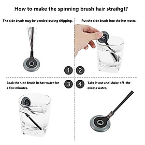 Lemige 10 Pack Replacement Filter Side Brush for Shark ION Robot Vacuum R85 RV850 S86 S87 S88 R71 R72 R75 RV761 RV771 RV871 AV751 AV752 AV753