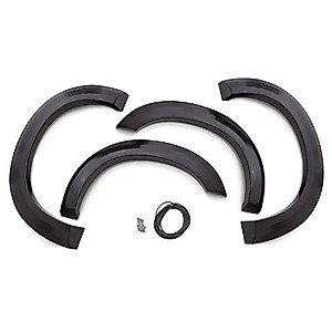 Lund EX311S Elite Series Black Extra Wide Style Standard Front and Rear Fender Flare - 4 Piece