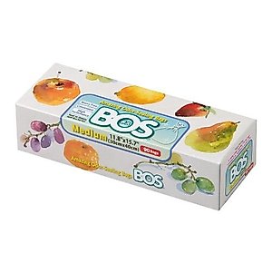 BOS Amazing Odor Sealing Disposable Bags for Diapers, Pet Waste, Food Waste or any Sanitary Product Disposal -Durable and Unscented [Size:M, Color:White](90 count, Pack of 1) (90 Bags)
