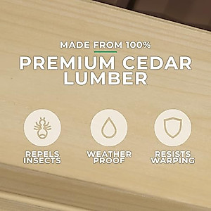 Yardistry 12' Meridian Octagon Cedar Gazebo with Aluminum Roof for Patios, Decks, Garden, Backyard, Durable