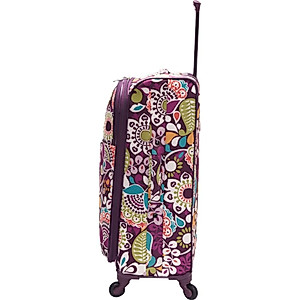Vera Bradley 27" Spinner Rolling Luggage in Plum Crazy