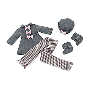Emily Rose 18-inch Doll Clothes - Grey and Pink 4 PC 18" Doll Winter Coat Outdoor Outfit, Includes Matching Hat, Boots and Scarf | Compatible with American Girl Dolls