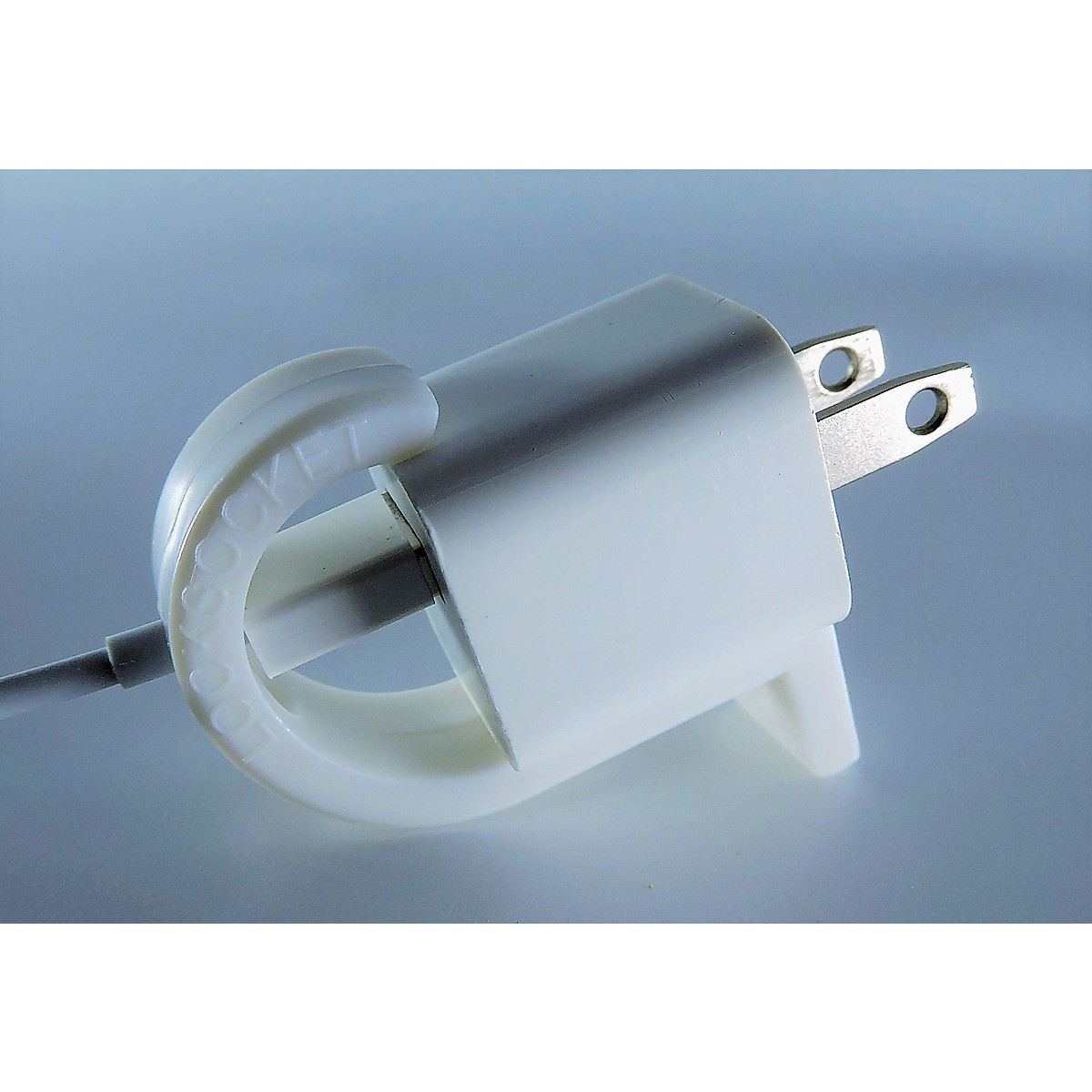 LOCK SOCKET Charger Lock (4-Pack) Save 50% - Never Lose Your Charger Again! Locks Charger to Outlet