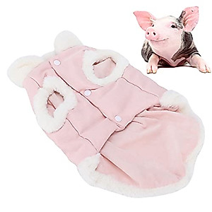 Shanrya Pet Clothes, Easy Put on and Take Off D‑ Buckle Pet Sweater Coat for Indoor for Sleeping Time for Outdoor for Winter and Autumn(L)
