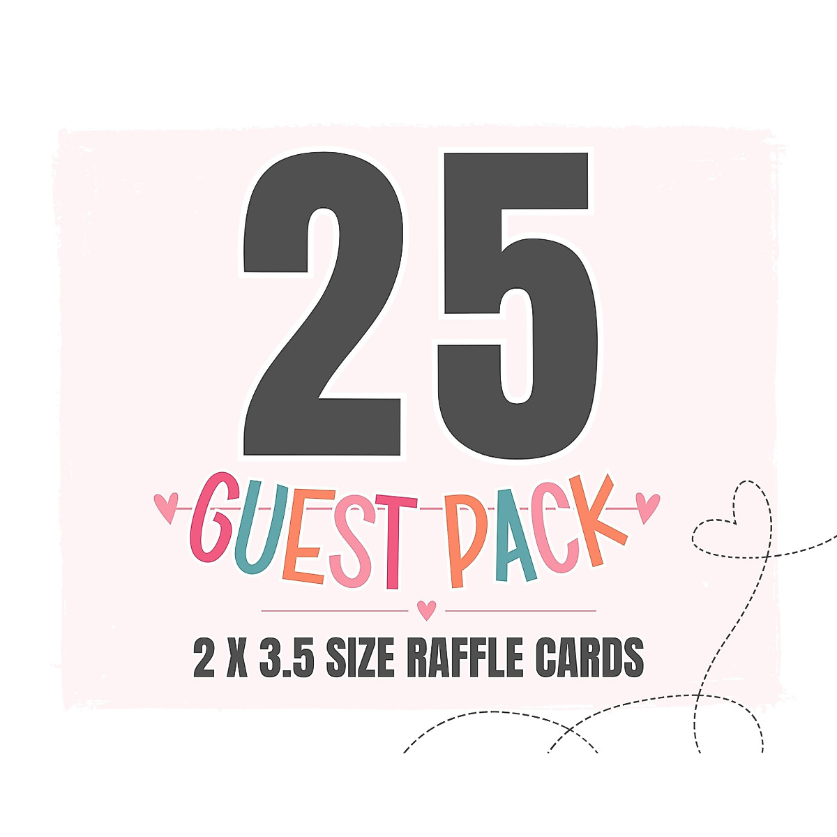 Purple Elephant Diaper Raffle Tickets, Girls Baby Shower Games for Prizes, Baby Shower Diaper Raffle Invitation Insert Cards, 25 Pack