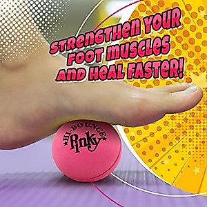 JA-RU Hi-Bounce Pinky Ball (6 Pack) Rubber-Handball Bouncy Balls for Kids and Adults. Small Pink Stress Bounce Ball. Indoor and Outdoor Sport Party Favors.Therapy. Plus 1 Small Ball. #976-6A