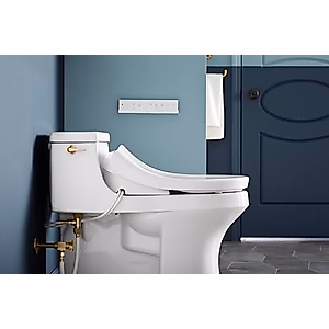 KOHLER BD-N45OUS-N0 Novita Elongated Bidet Toilet Seat, Heated Bidet Seat with Adjustable Bidet Sprayer for Existing Toilets with Remote Control, White