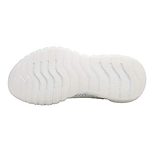 CUYIOM Men's Athletic Walking Shoes Outdoor Running Shoes Slip on Fashion Sneaker White 10