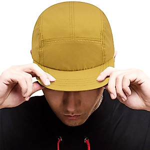 Clakllie Women's 5 Panel Hat Cool Style Hip Hop Snapback Cap Soft Dad Baseball Hat Urban Street Camper Cap Flat Bill Hats