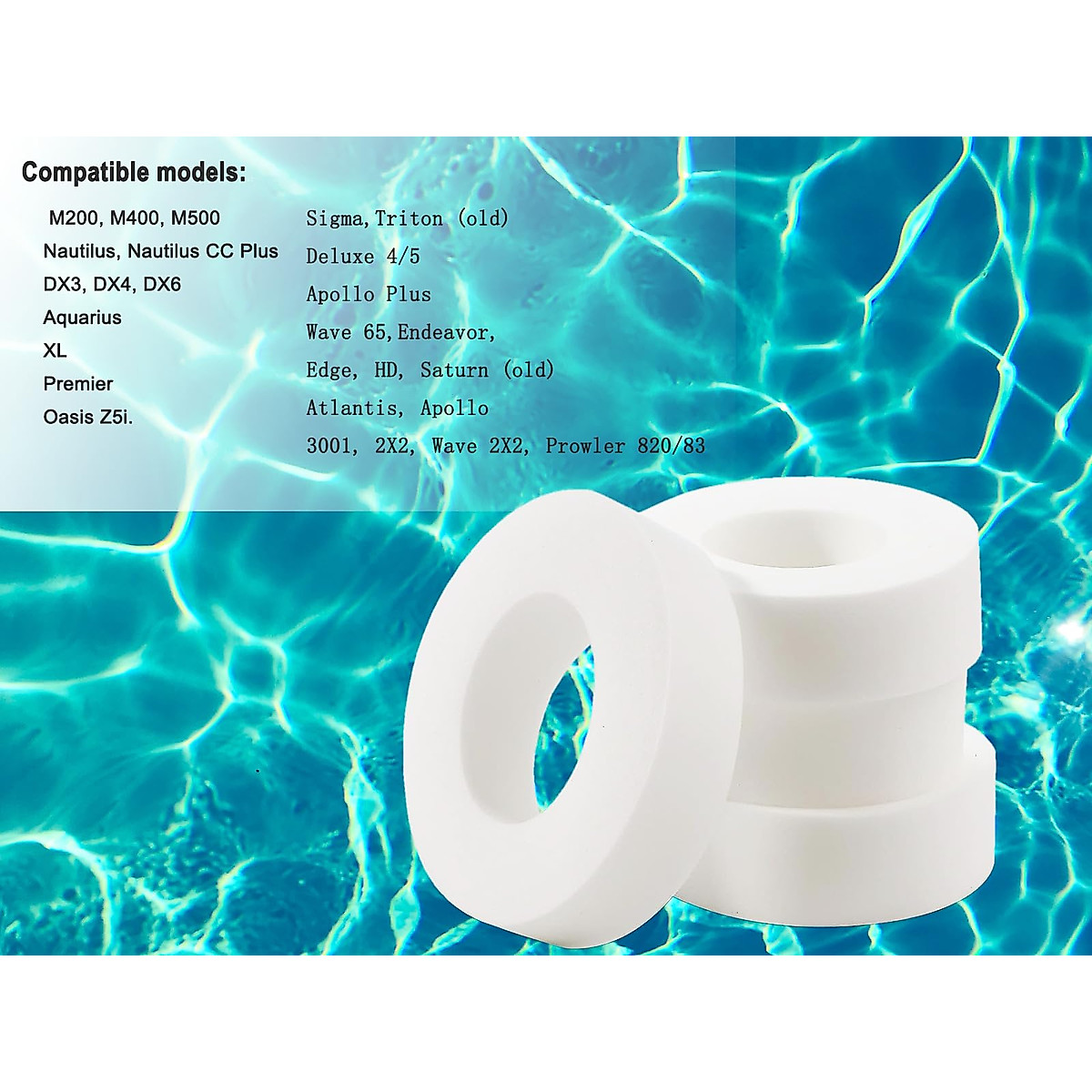 Climbing Ring Replacement for (Compatible with) Maytronics Dolphin 6101611-R4, Fits M200/M400/M500, Nautilus/CC Plus, and DX3/DX4/DX6 and More – Made from Quality Material, Guaranteed to Fit (4 Pack)