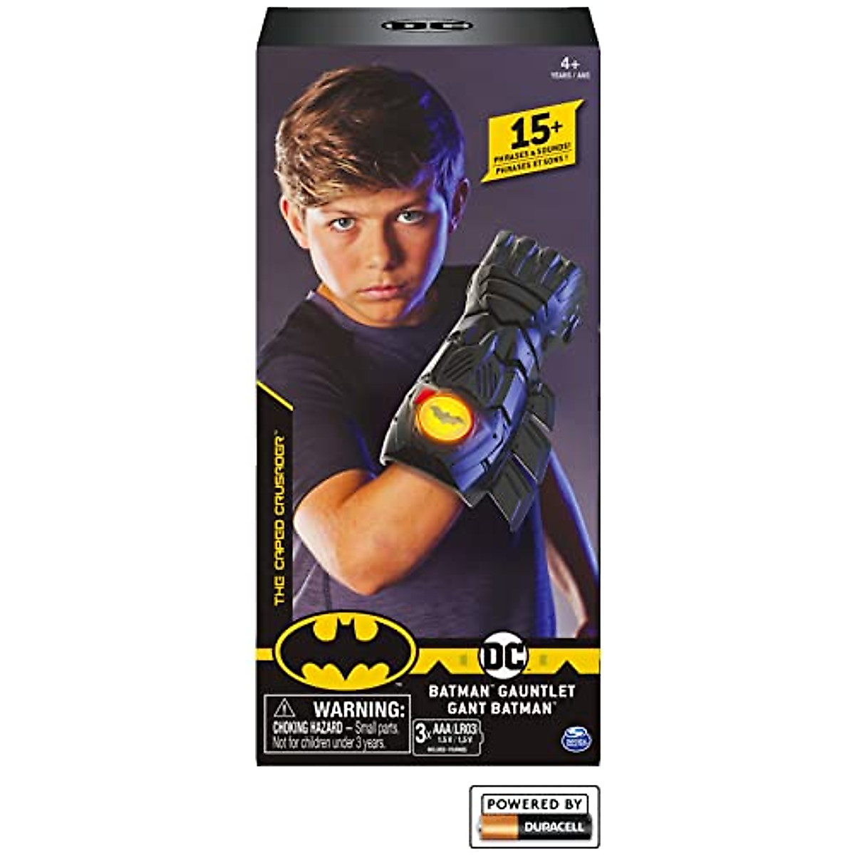 DC Comics BATMAN, Interactive Gauntlet with Over 15 Phrases and Sounds, Kids Toys for Boys Aged 4 and Up